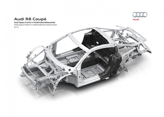 Chassis van Audi R8 weegt weinig - MetaalNieuws, het laatste nieuws uit ...