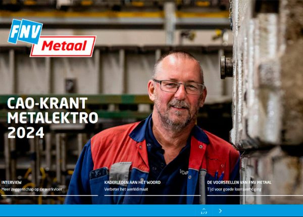 FNV: ‘Tijd voor goede loonsverhoging in cao Metalektro’ - MetaalNieuws ...