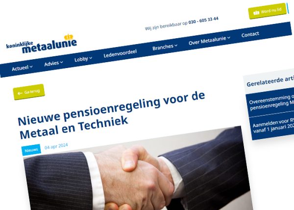 Nieuwe pensioenregeling voor de Metaal en Techniek - MetaalNieuws, het ... Nieuwe pensioenregeling voor de Metaal en Techniek - MetaalNieuws, het ...